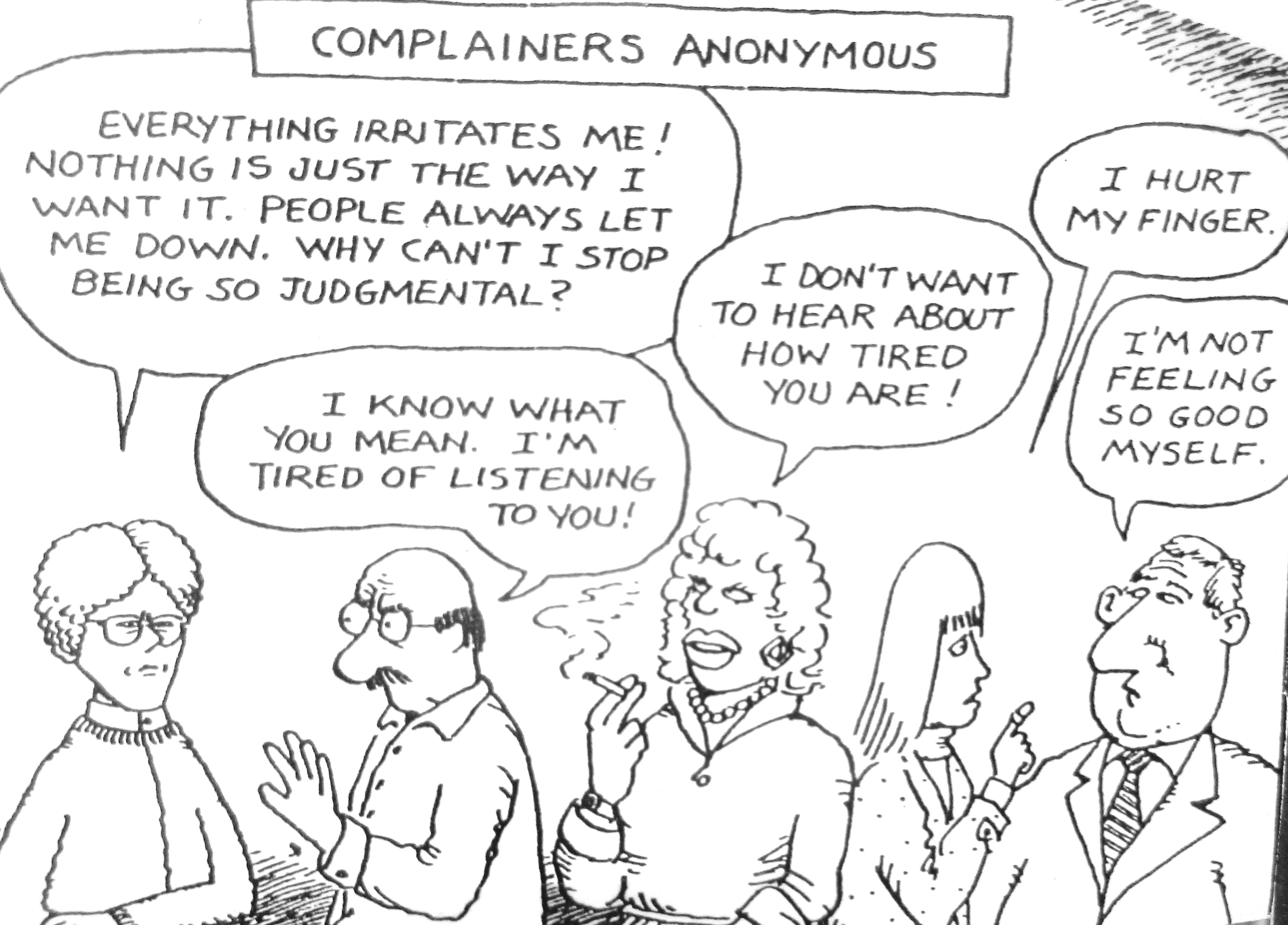 Cartoon - Complainers Anonymous - Antarctica Journal