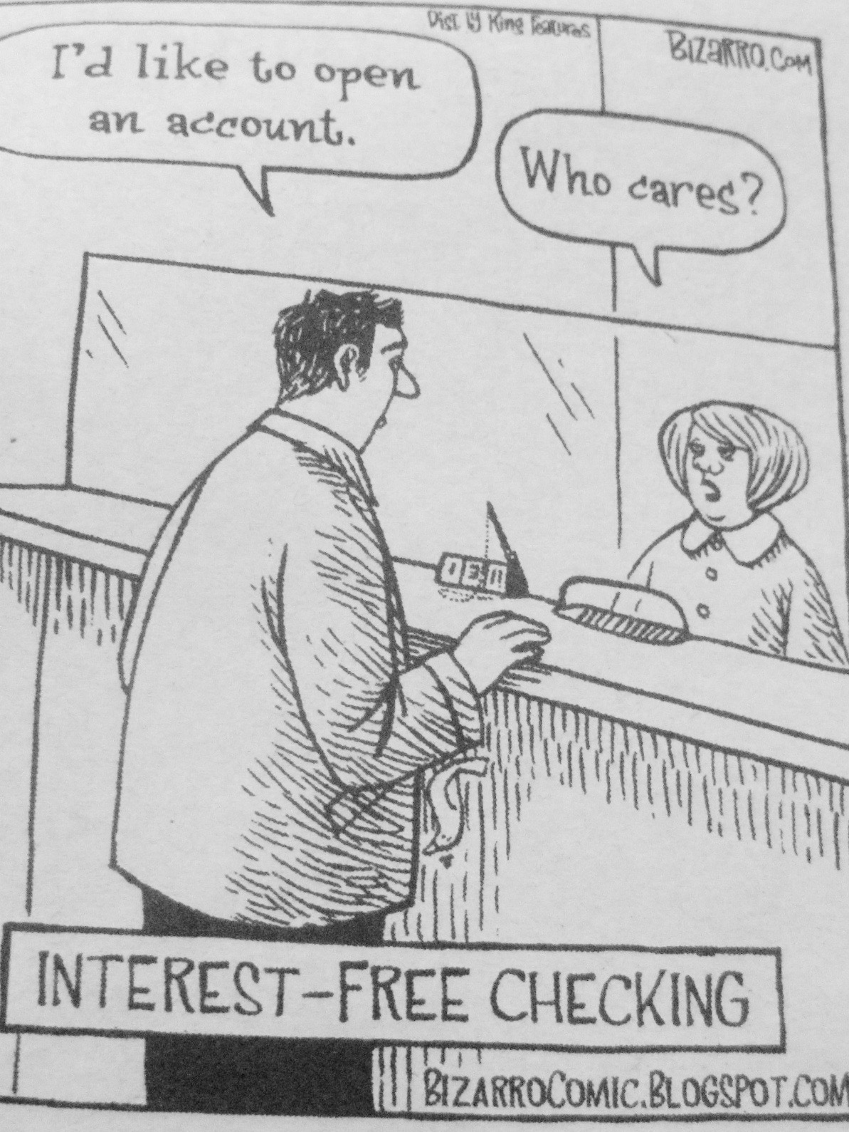 Cartoon - Interest Free Checking - Antarctica Journal