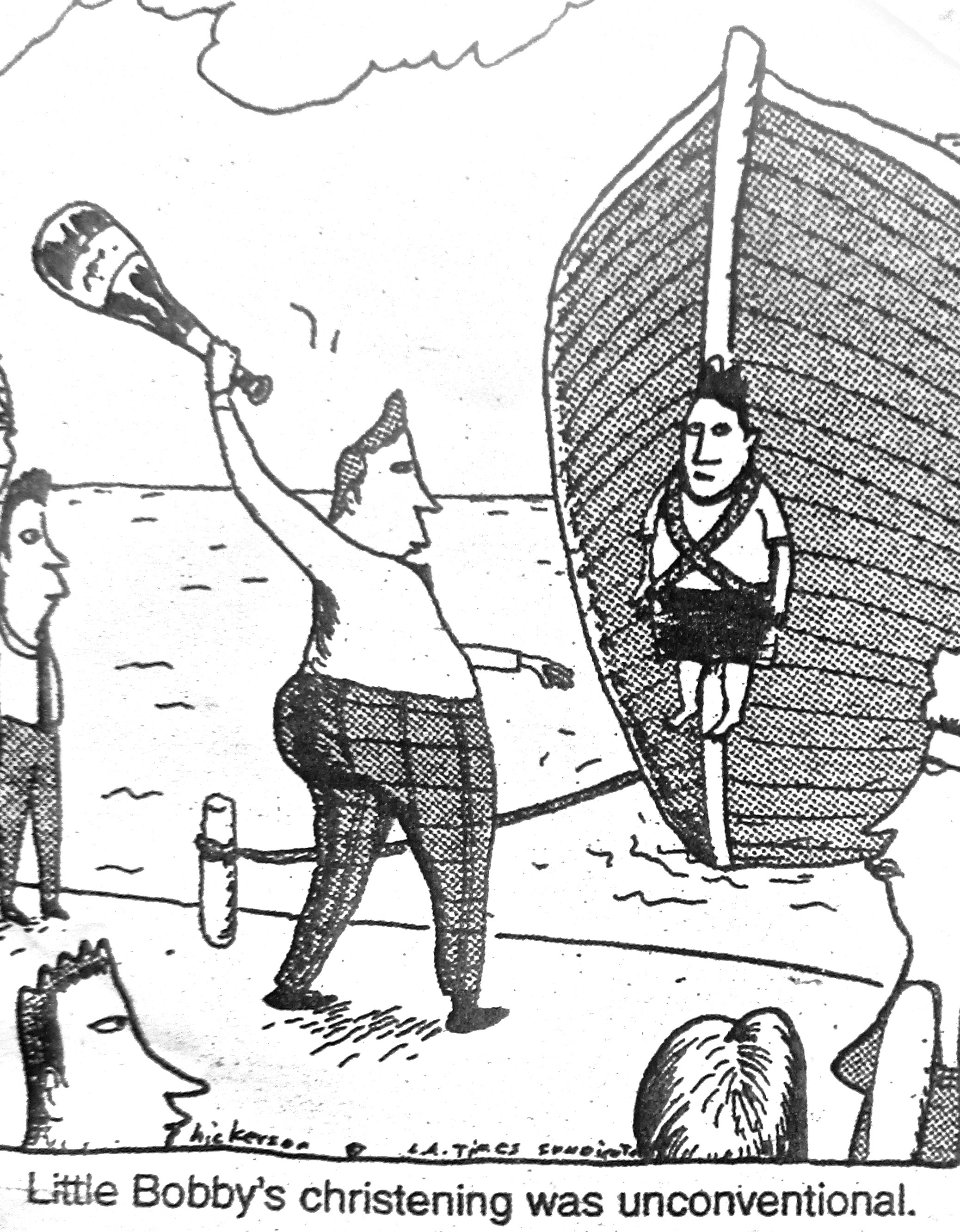 Cartoon - Unconventional Christening - Antarctica Journal