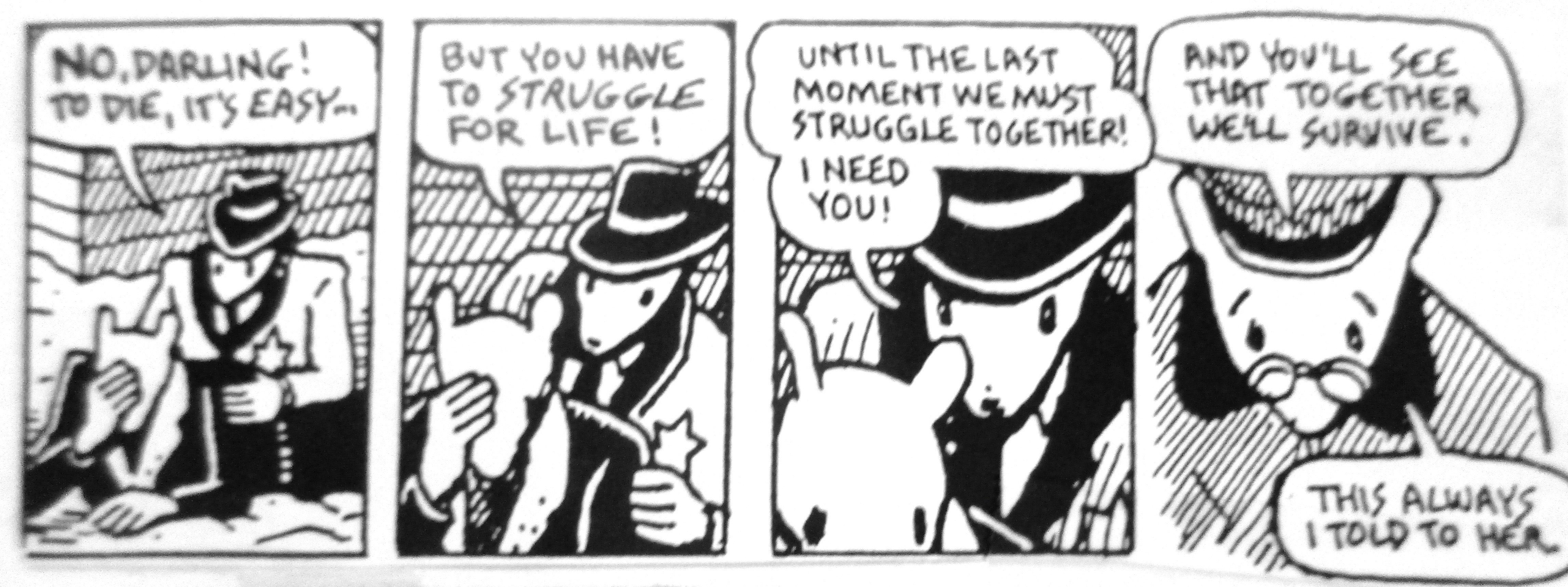 Cartoon - Life is not easy - Antarctica Journal