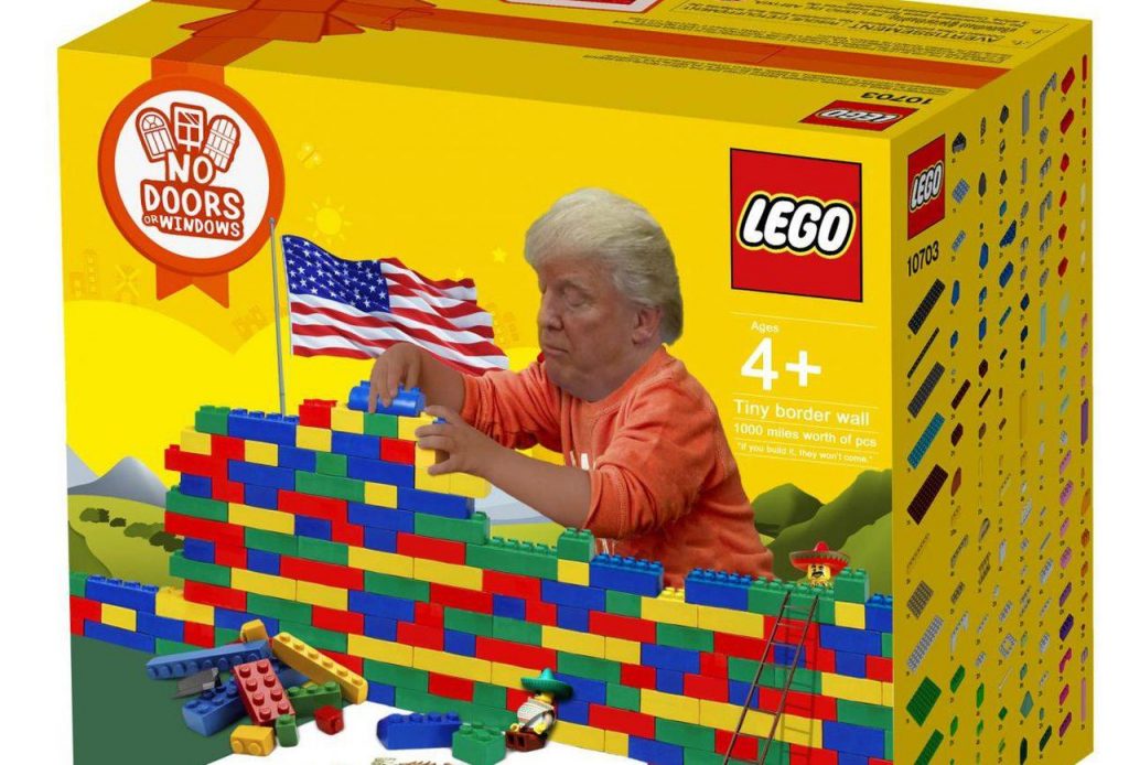 Cartoon - Trump Lego Build That Wall Set - Antarctica Journal